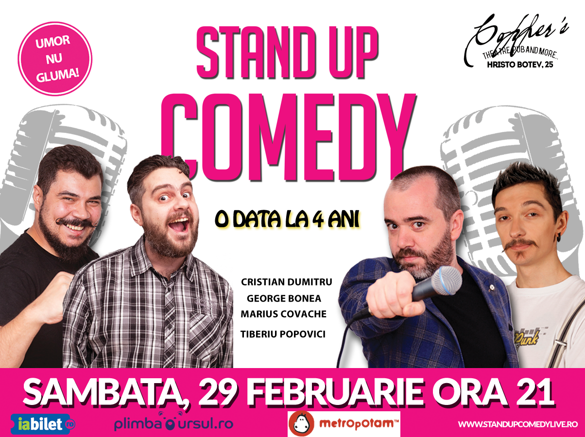 Stand-Up Comedy Bucuresti Sambata 29 Februarie in Copper’s Pub ...