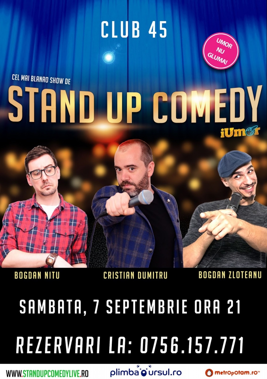 Stand-Up Comedy Turda, Sambata 7 Septembrie 2019 | PlimbaUrsul.ro Stand-Up Comedy Turda, Sambata 7 Septembrie 2019 | PlimbaUrsul.ro